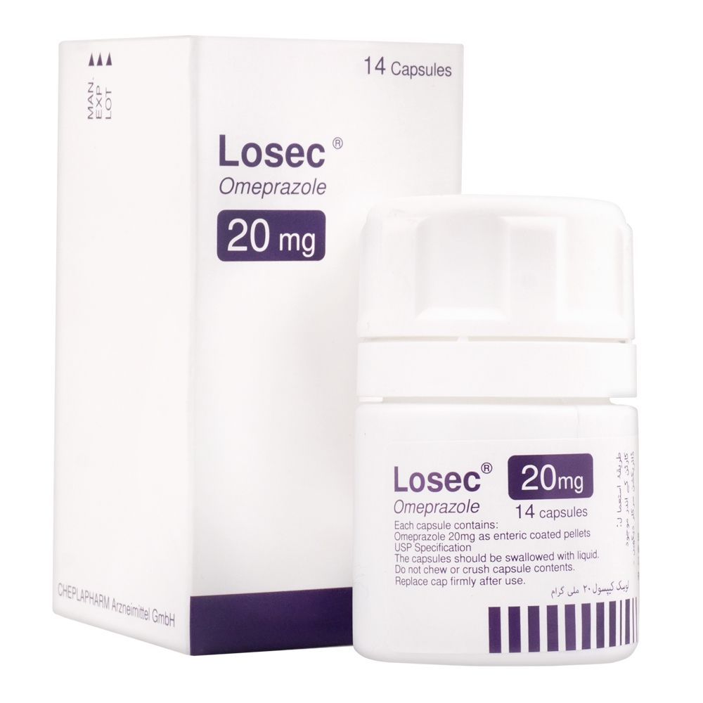 Buy Losec 20mg Cap Online in Pakistan – Dawa Healthcare