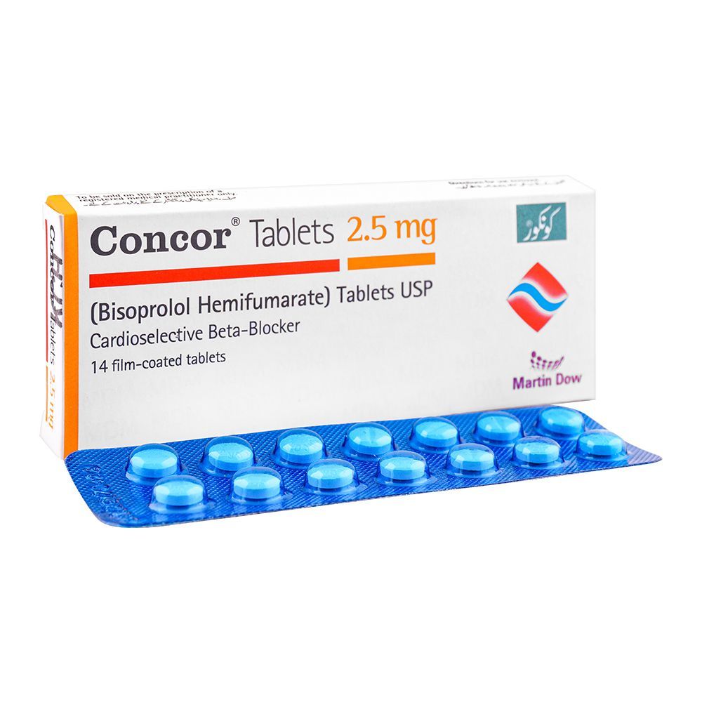 Buy CONCOR 2.5MG TABLET 14S Online in Pakistan – Dawa Healthcare