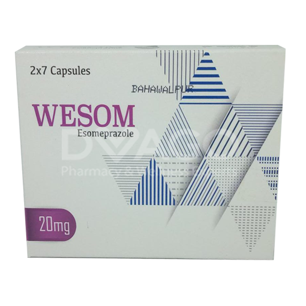 WESOM 20MG CAP – Dawa Healthcare