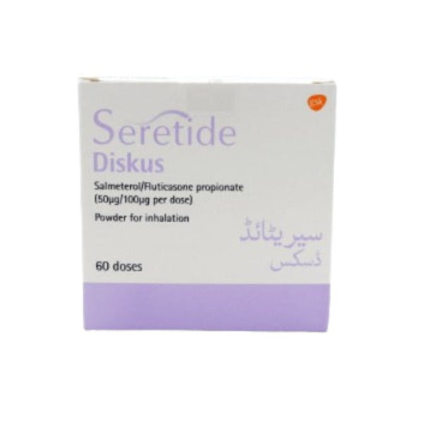 SERETIDE DISKUS 50/100 INHALER – Dawa Healthcare