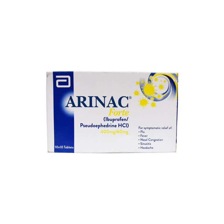 Buy ARINAC FORTE TAB 100S Online in Pakistan – Dawa Healthcare