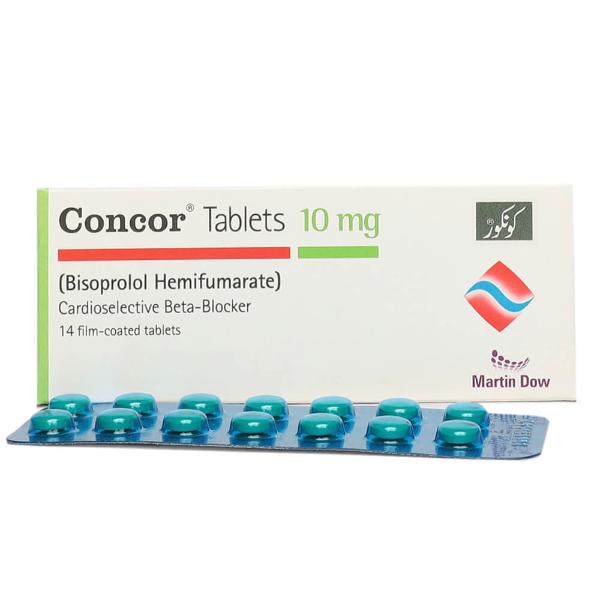 Buy Concor 10mg Tab 14s Online In Pakistan – Dawa Healthcare