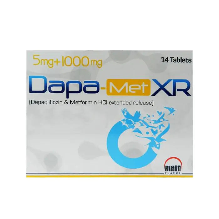 Buy Dapa-met Xr 5mg+1000mg Tab 14s Online In Pakistan – Dawa Healthcare