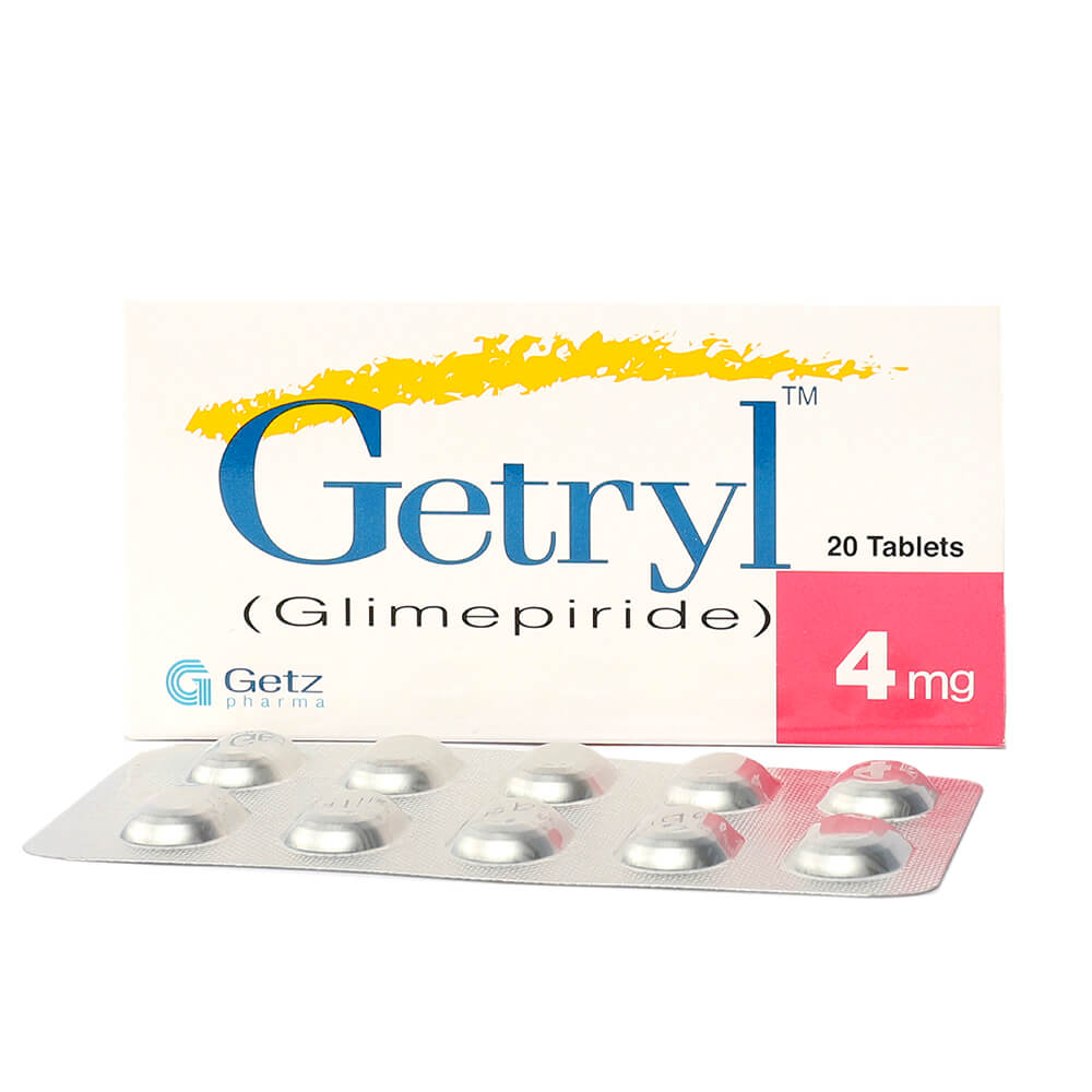 GETRYL 4 MG TAB 30S – Dawa Healthcare