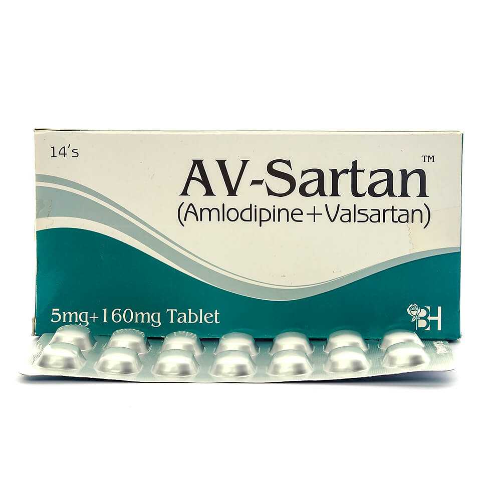 AV-SARTAN 5MG + 160 MG 14S – Dawa Healthcare