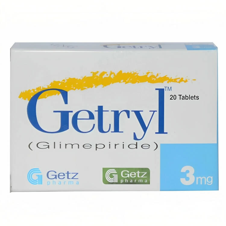 Buy Getryl 3mg Tab 30s Online In Pakistan – Dawa Healthcare