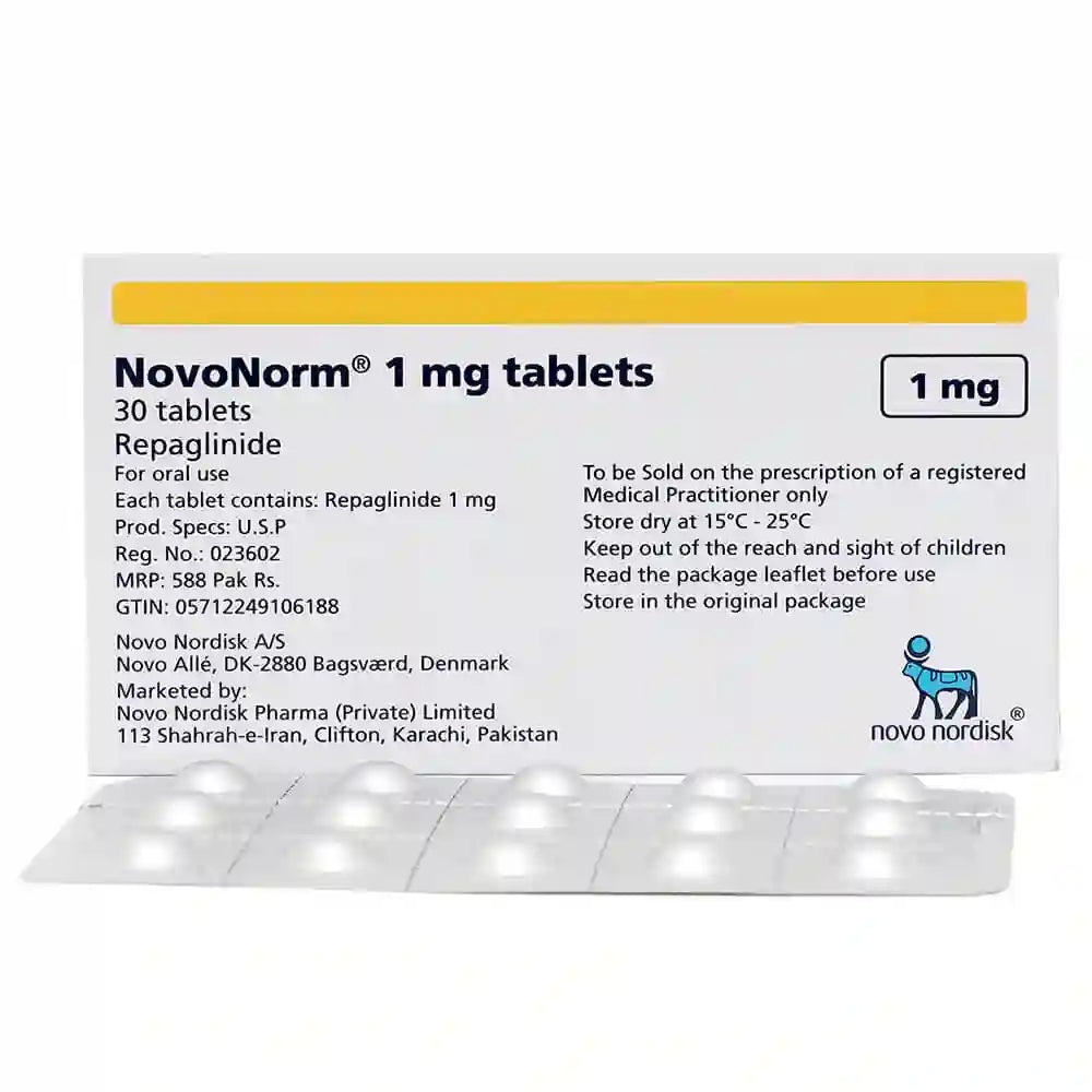 NOVONORM 1MG TAB – Dawa Healthcare