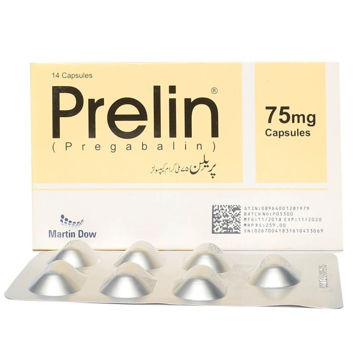 PRELIN 75MG CAP – Dawa Healthcare