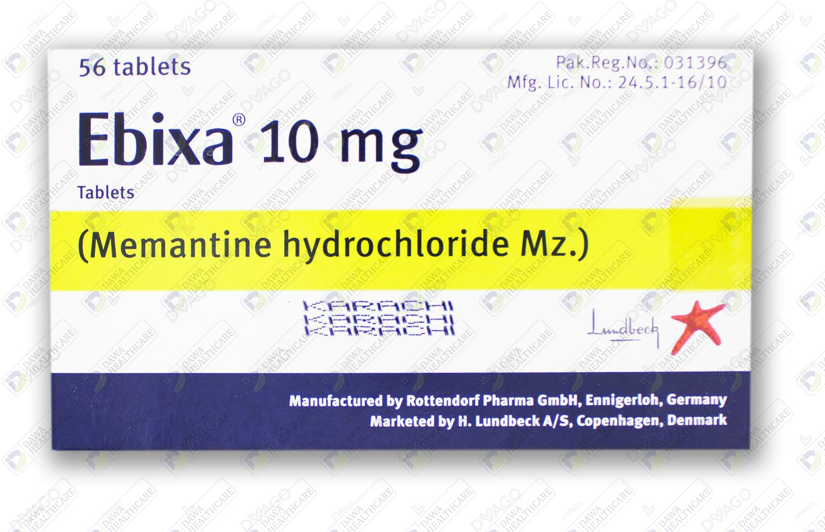 EBIXA 10MG TABLET – Dawa Healthcare
