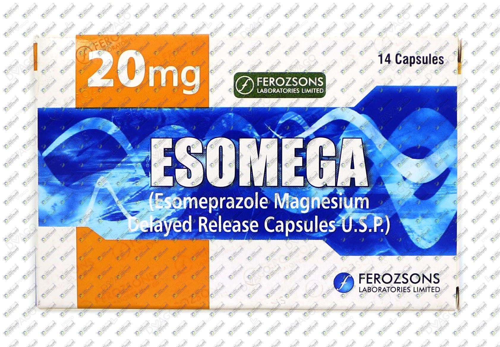 ESOMEGA 20MG CAP – Dawa Healthcare