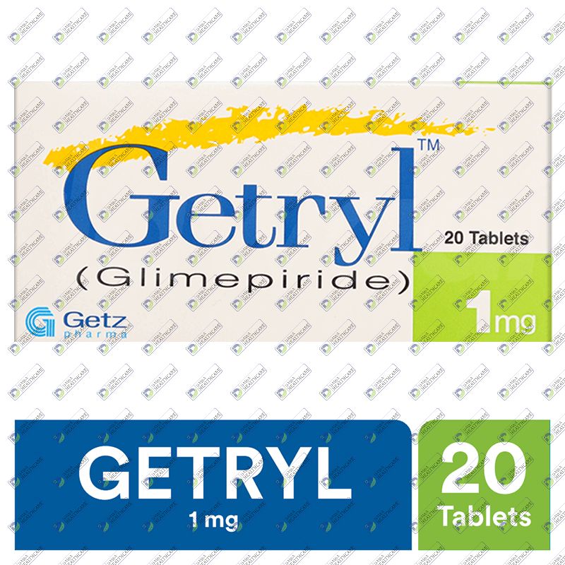 GETRYL 1 MG TAB 20S – Dawa Healthcare