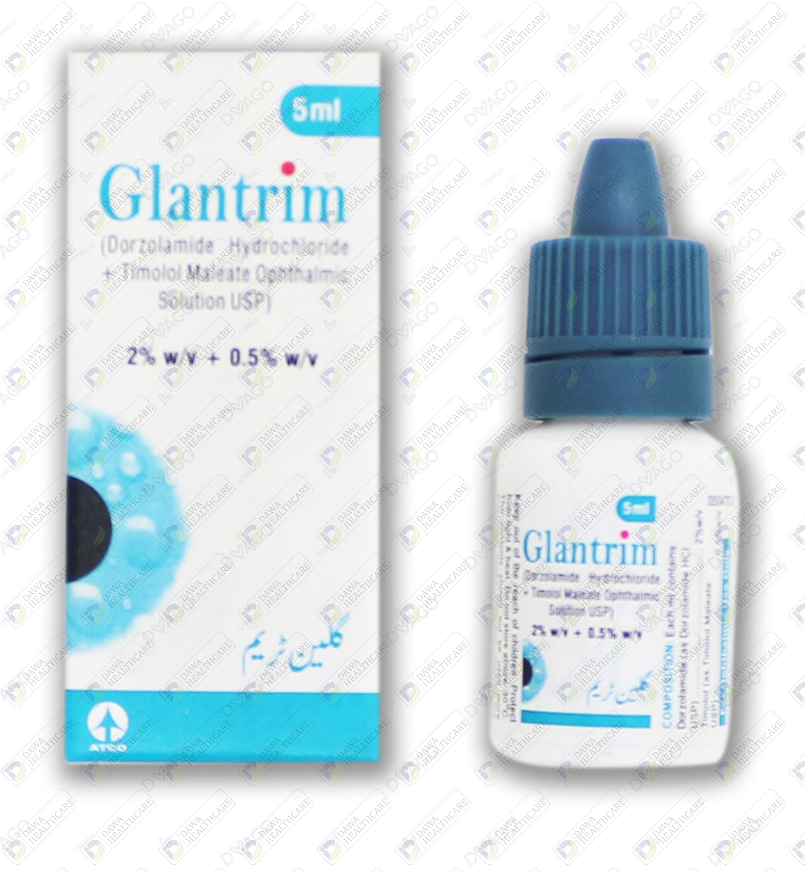 GLANTRIM EYE DROP 5ML – Dawa Healthcare