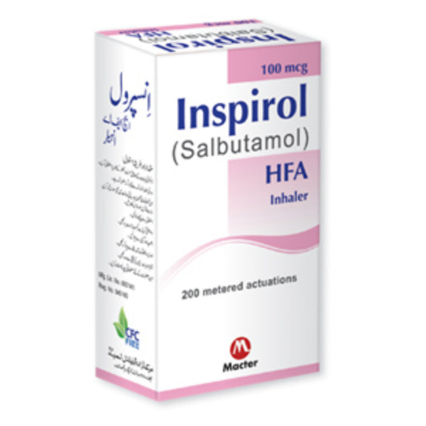 INSPIROL 100 HFA INHALER – Dawa Healthcare