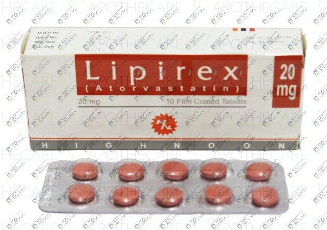 LIPIREX 20MG TAB – Dawa Healthcare