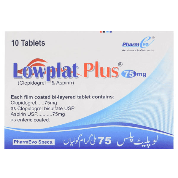 LOWPLAT PLUS 75MG TAB – Dawa Healthcare